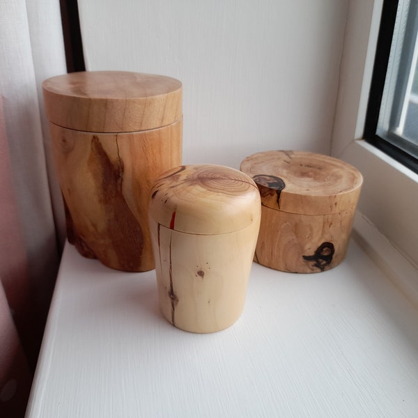 Wood Turned Box - Etsy