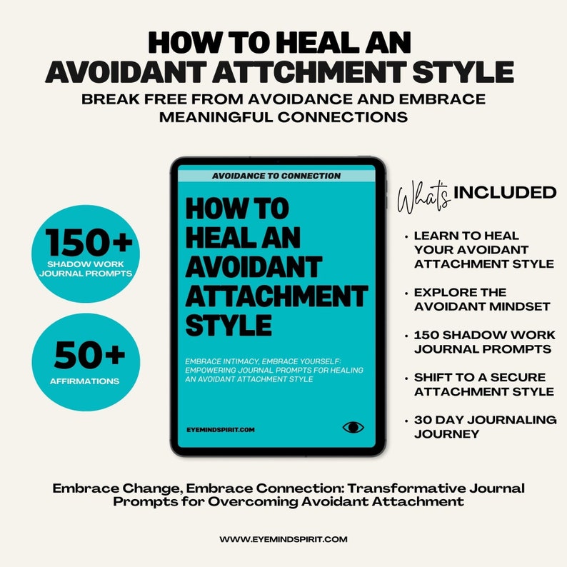 How to Heal an Avoidant Attachment Style: Self Therapy Journal - Etsy