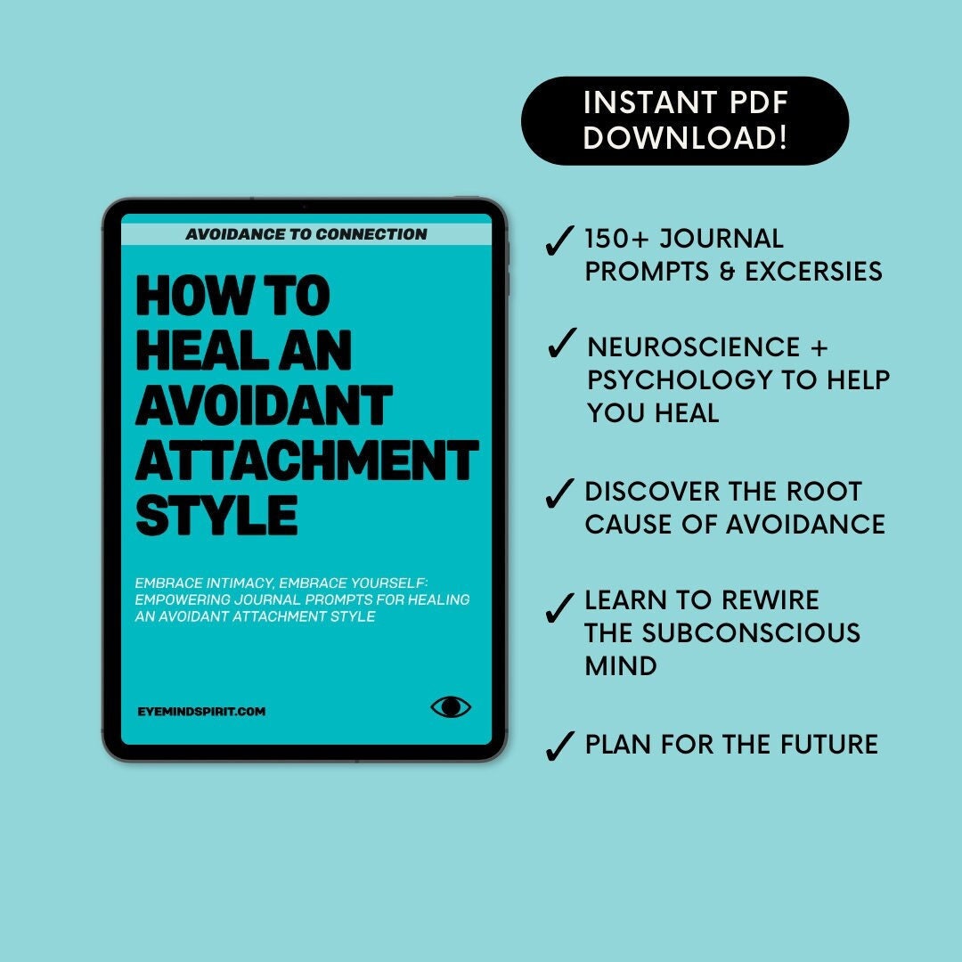 How to Heal an Avoidant Attachment Style: Self Therapy Journal - Etsy