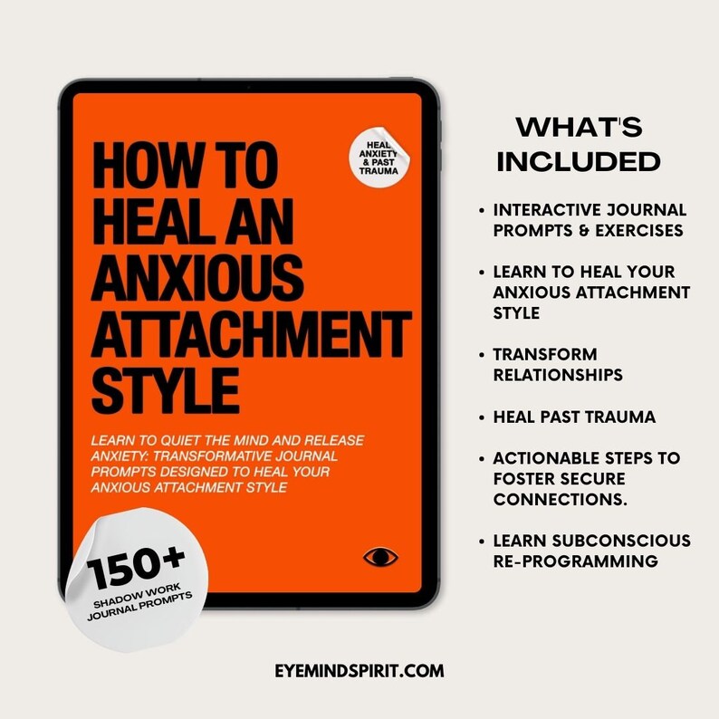 How to Heal an Anxious Attachment Style: Self Therapy Journal to Conquer Anxiety & Become Secure ...