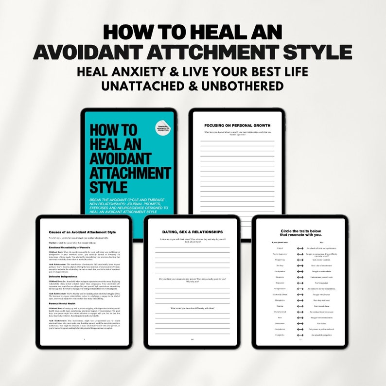 How to Heal an Avoidant Attachment Style: Self Therapy Journal ...