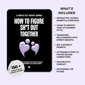 How to Figure It Out Together: A Couples Self-therapy Journal & Workbook for Relationship ...