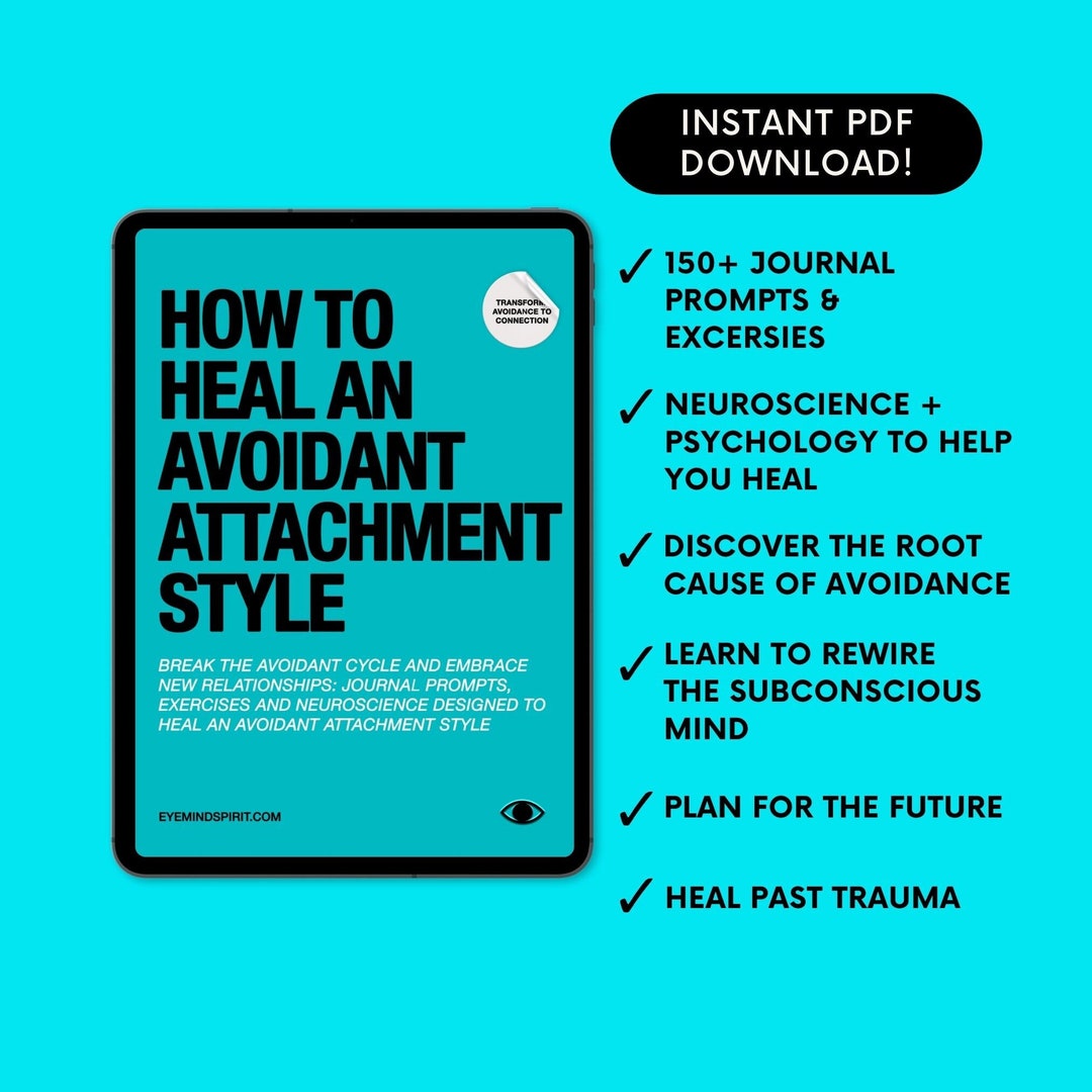 How to Heal an Avoidant Attachment Style: Self Therapy Journal - Etsy