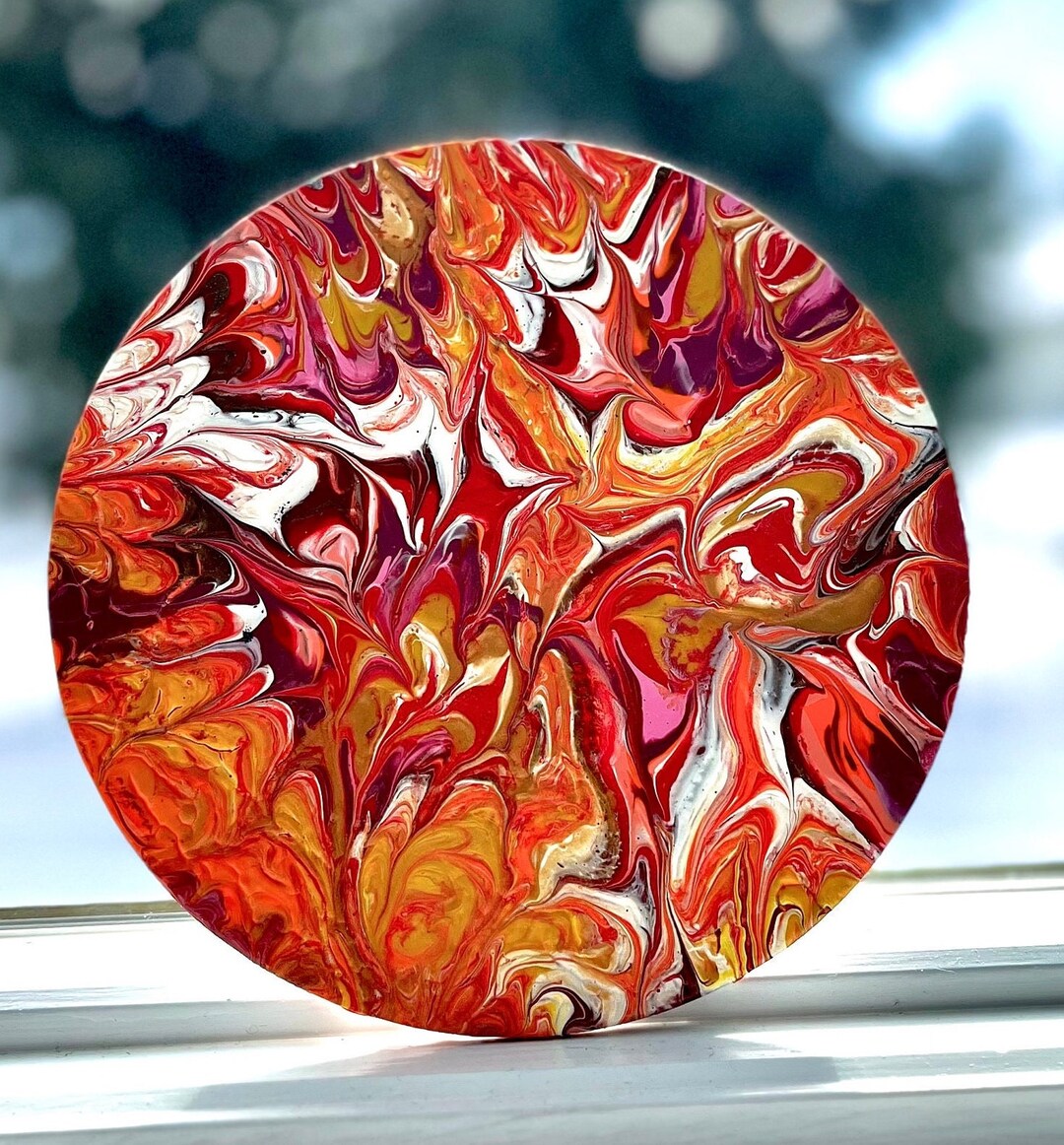 Acrylic Paint Pouring flamin Hot Cheetos - Etsy