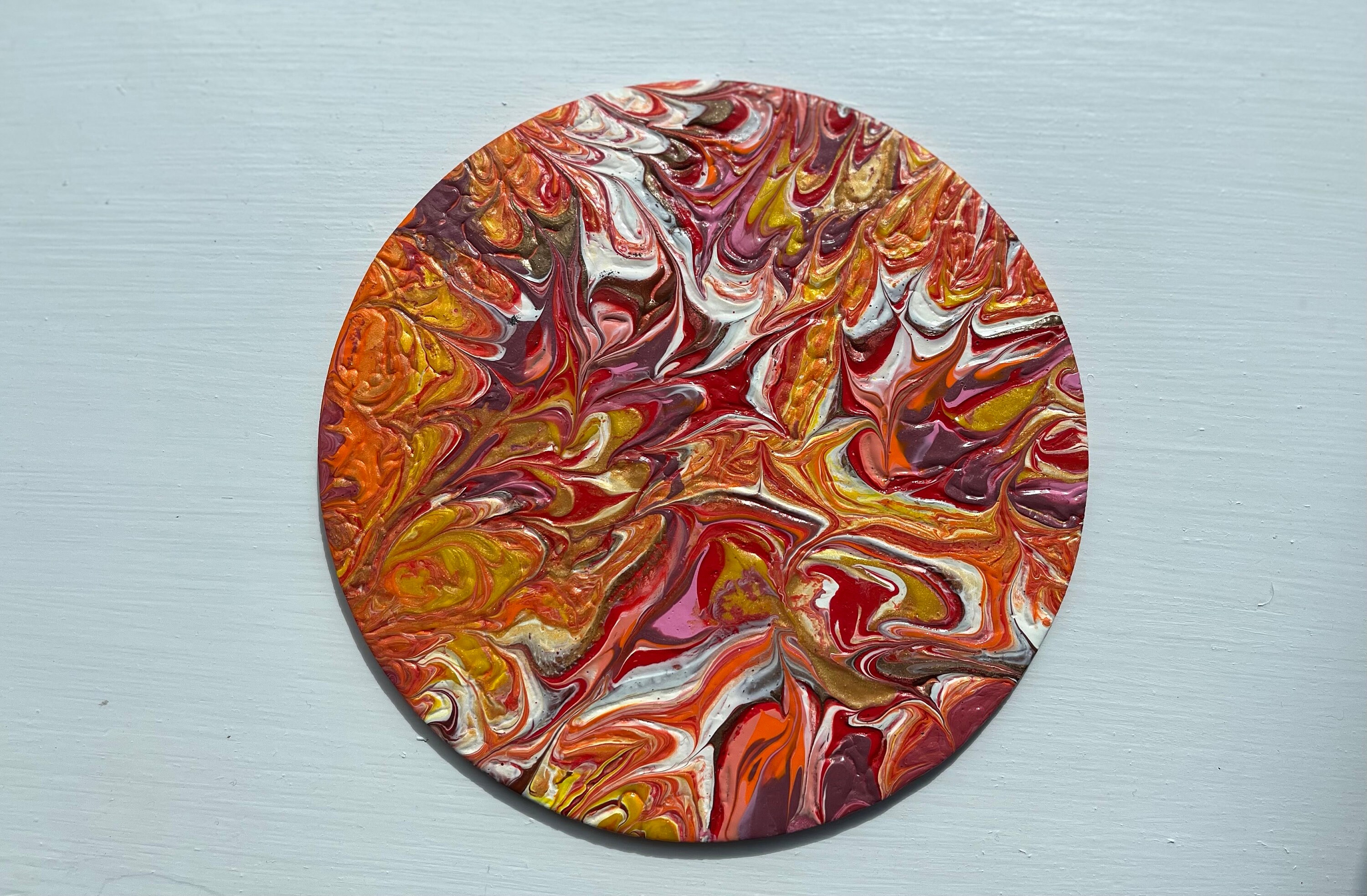 Acrylic Paint Pouring flamin Hot Cheetos - Etsy