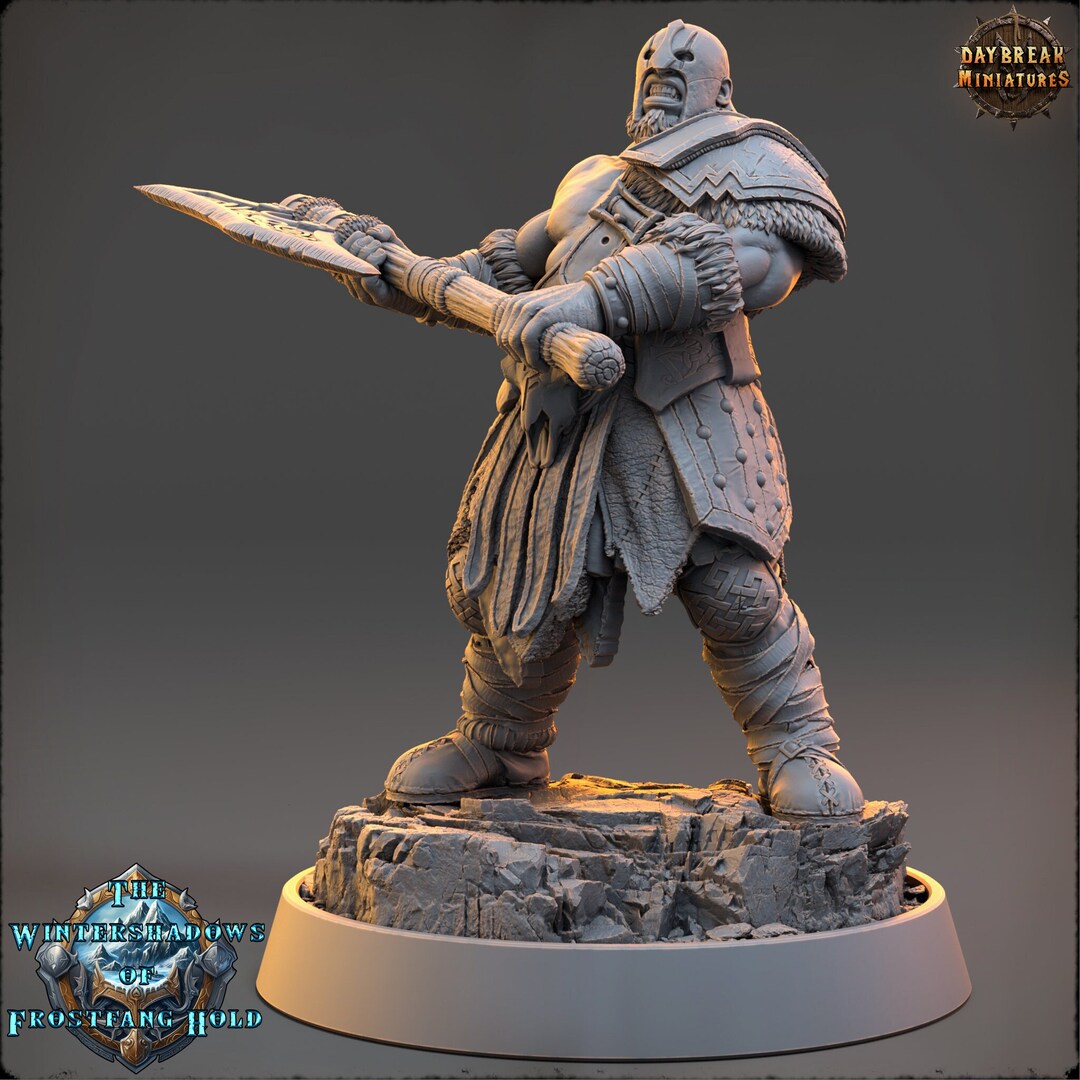 D&D Viking Resin Miniature Dungeons and Dragons Tabletop RPG Dnd ...