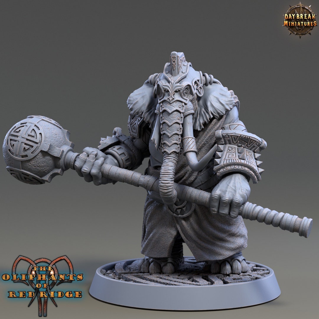 D&D Loxodon Resin Miniature Dungeons and Dragons Tabletop RPG Dnd ...
