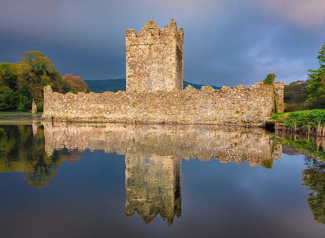 Narrow Water Castle Reflection Print – Medieval Irish Castle Wall Art ...