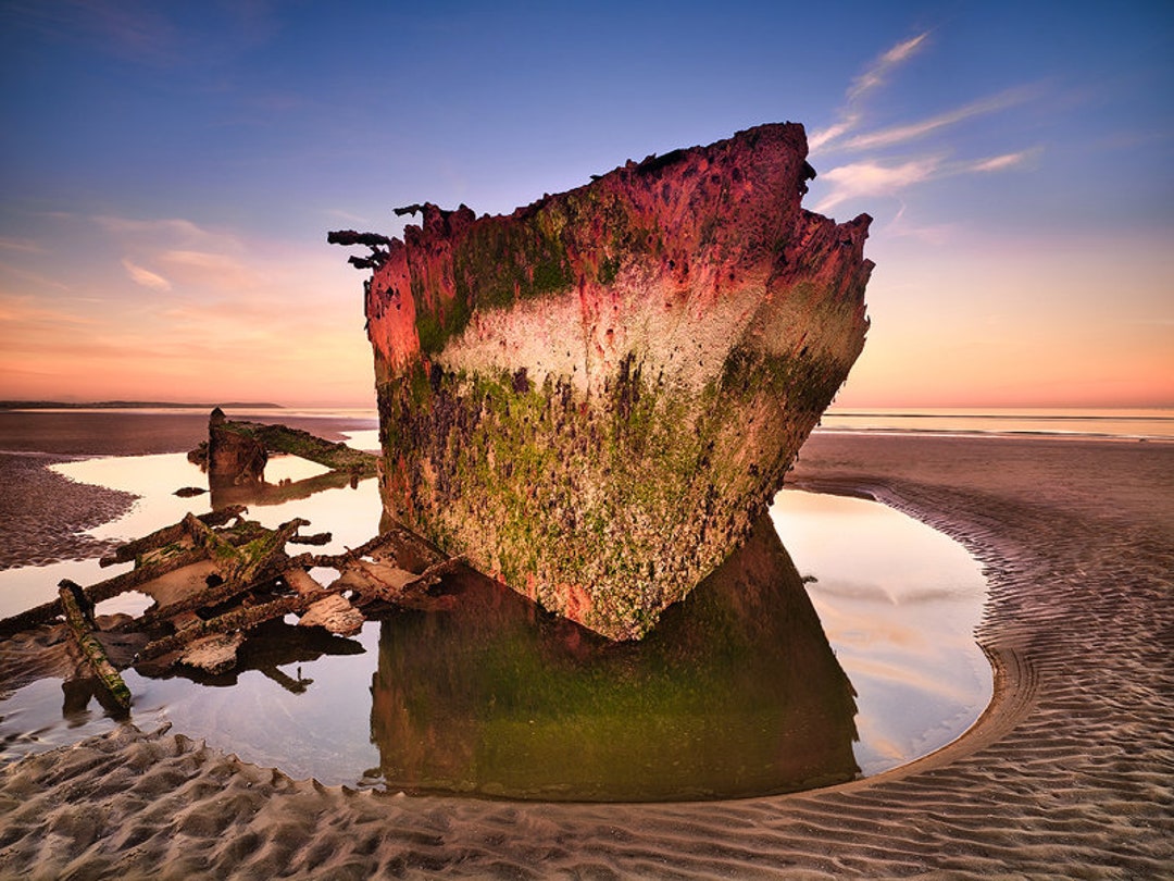 Baltray Shipwreck, Irish Landscape Photography, Original Artwork ...
