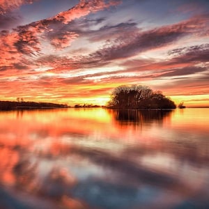 Lough Neagh Sunset Print: Irish Landscape Photography - Etsy