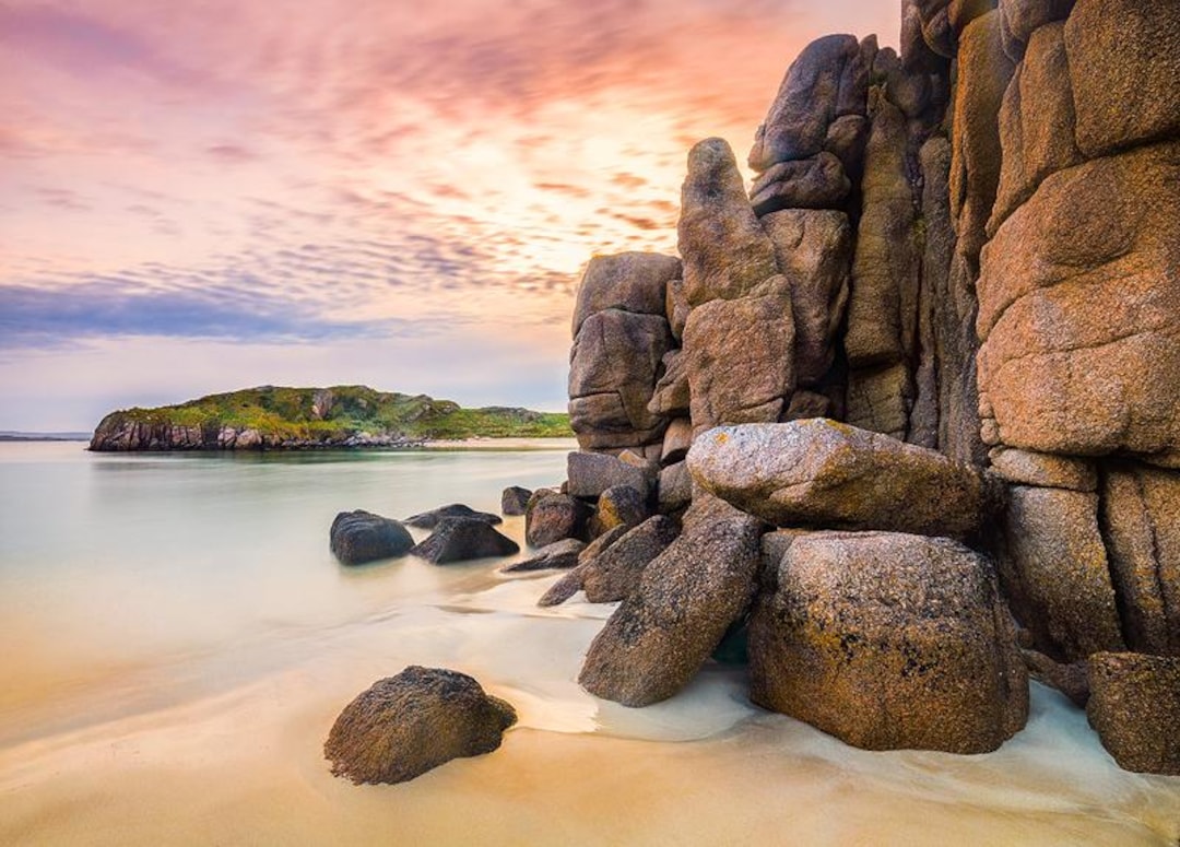 Donegal Sunset Landscape Print, Carnboy Cliffs, Wild Atlantic Way - Etsy