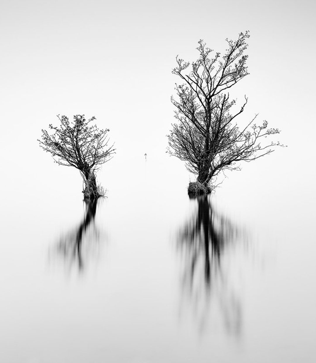 Lough Neagh Black & White Landscape Print: Minimalist Irish Wall Art - Etsy