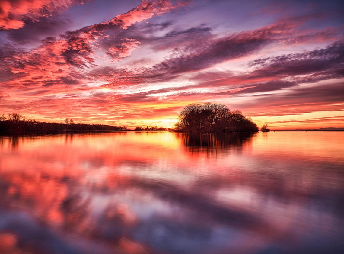 Irish Landscape Photography Lough Neagh Sunset, Original Artwork Prints ...