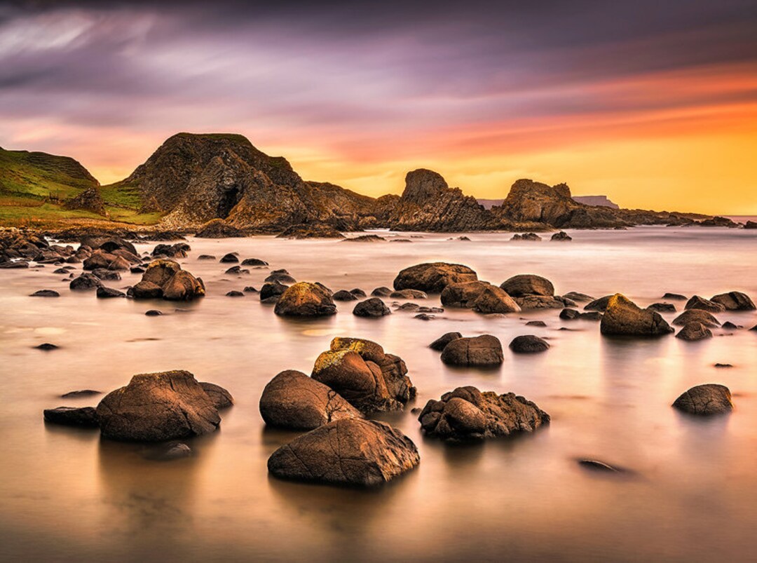 Irish Landscape Print Ballintoy Harbour, Causeway Coast & Glens, Home ...