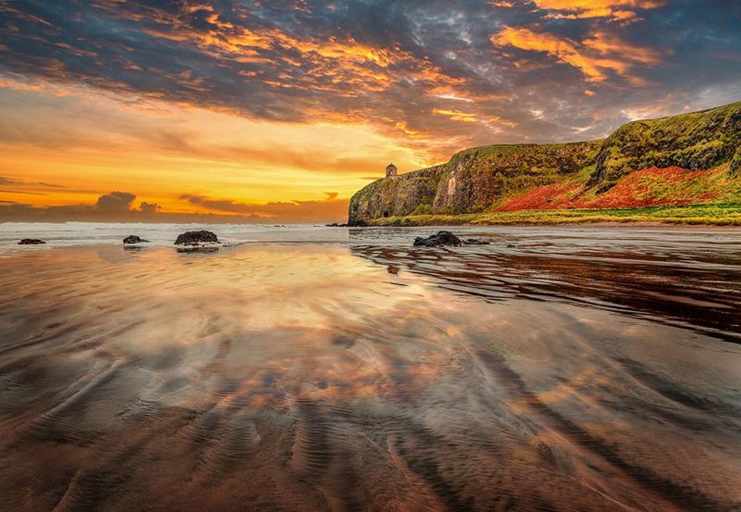 Mussenden Temple Print: Irish Landscape Photography, County Derry - Etsy