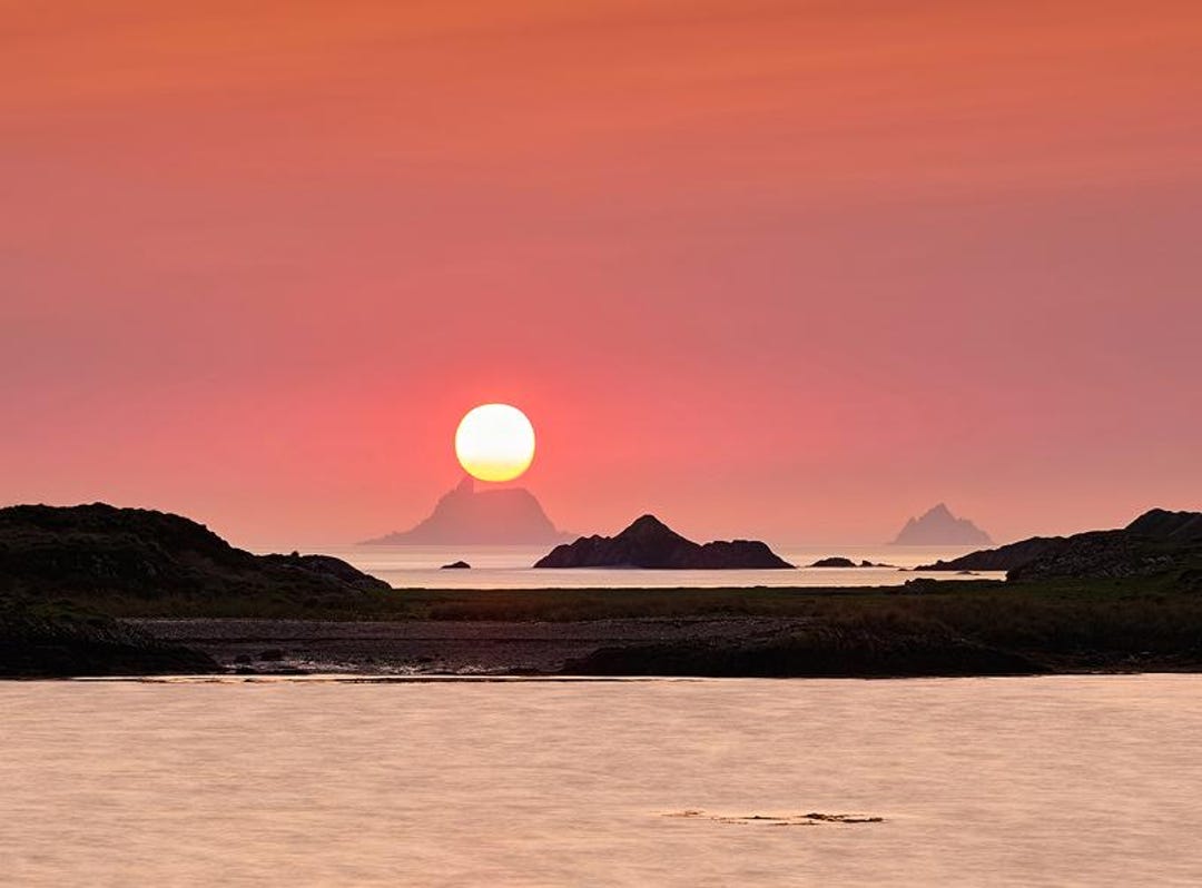 Skellig Island Sunset, Kerry Landscape Print, Dingle Peninsula, Irish ...