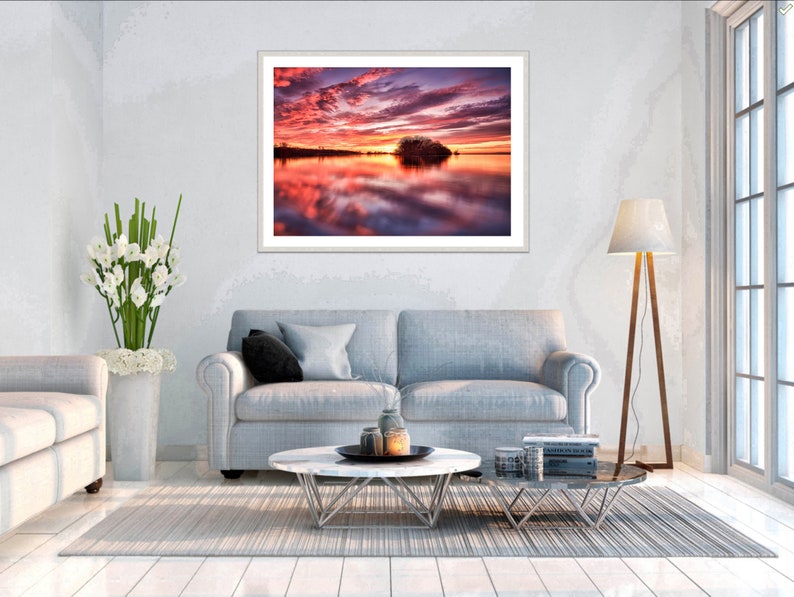 Lough Neagh Sunset Print: Irish Landscape Photography - Etsy
