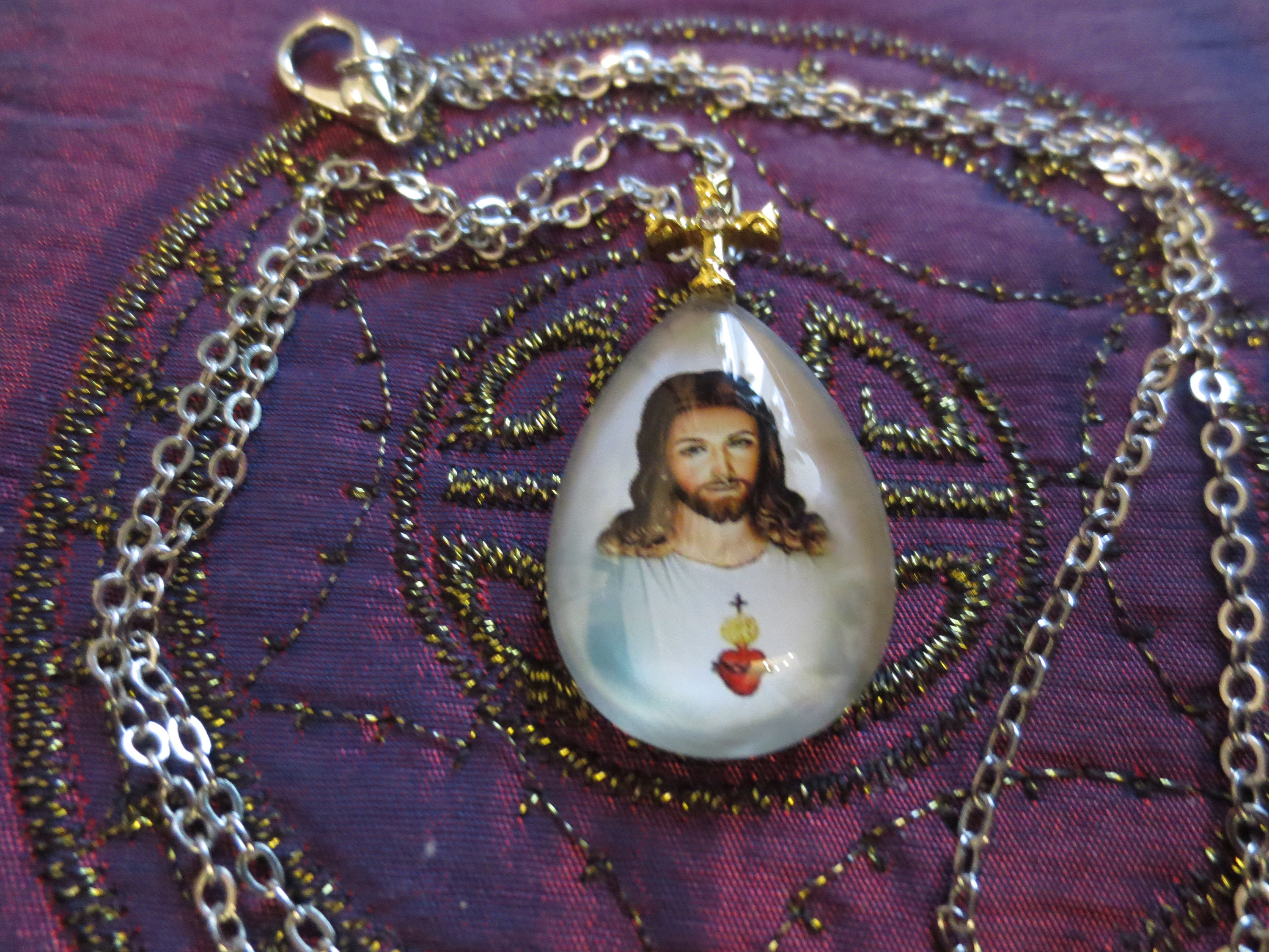 Jesus' Blessing Holy Talisman Necklace for Women - Etsy