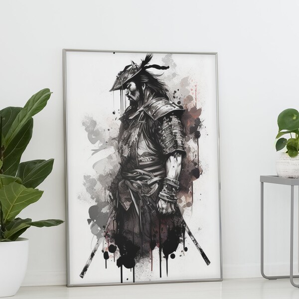 Samurai Ink Poster - Etsy