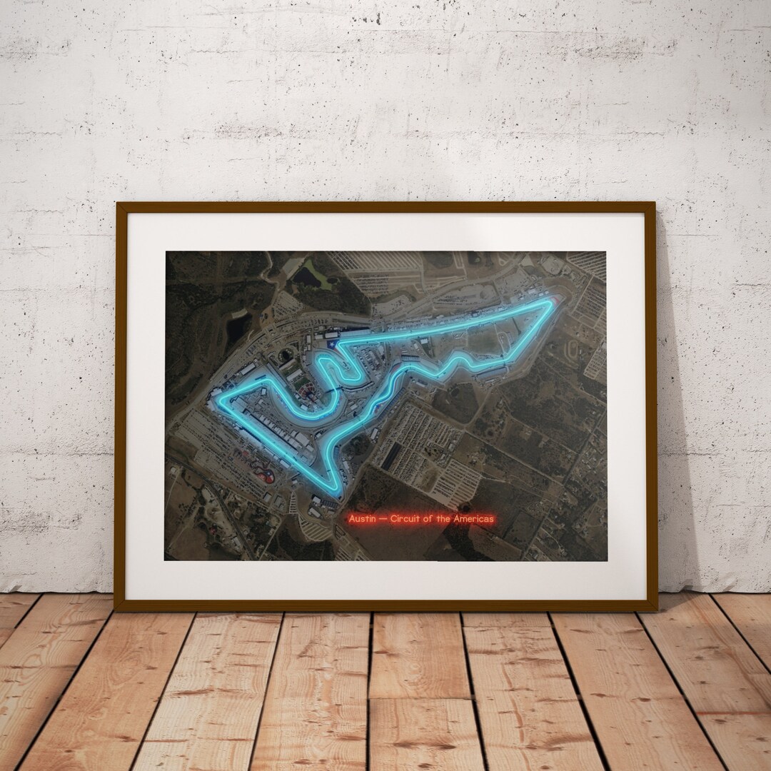 Circuit of the Americas — Racing Track Map Poster - Etsy