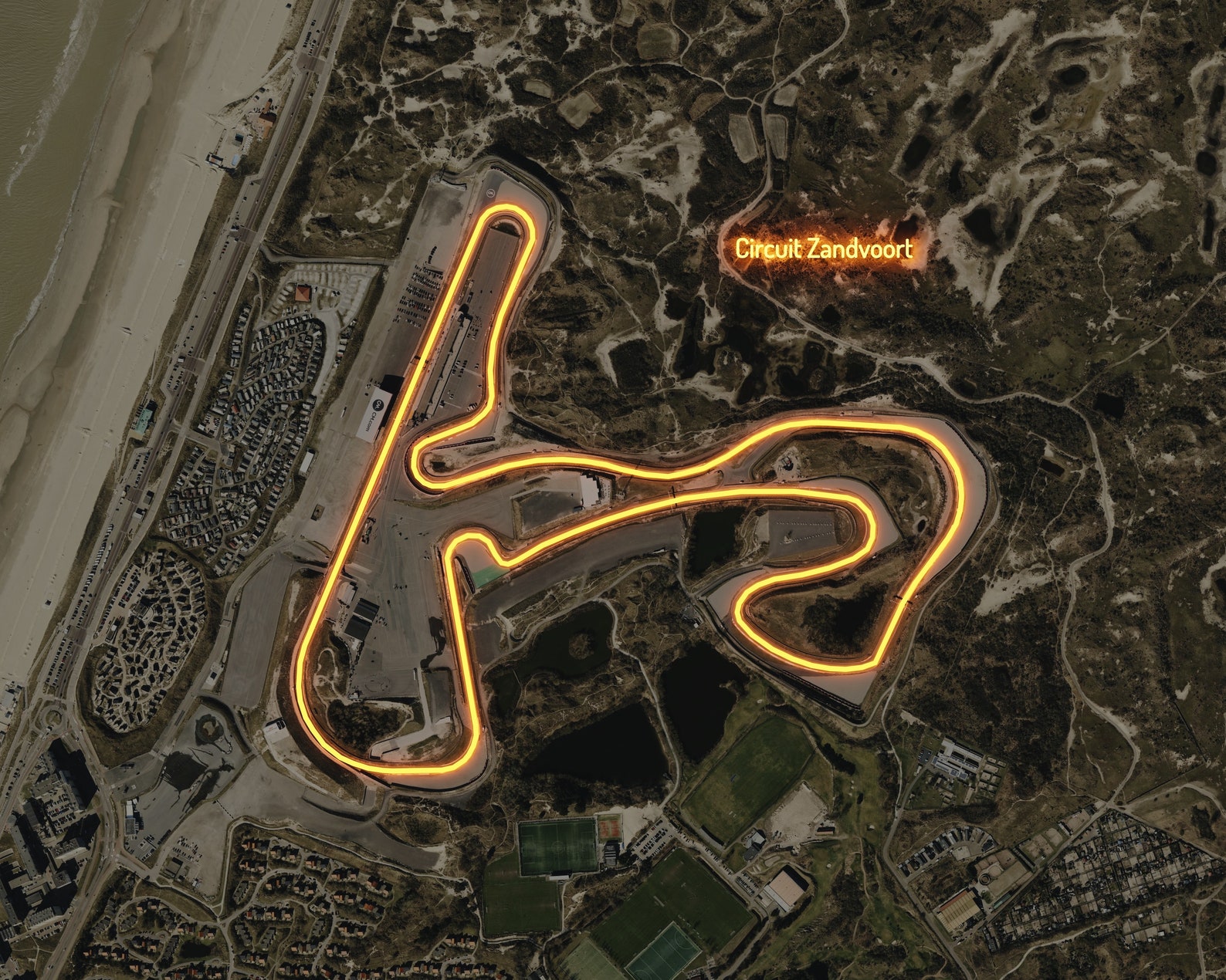 Dutch Grand Prix @ Circuit Zandvoort — F1 Racing Track Map Poster - Etsy