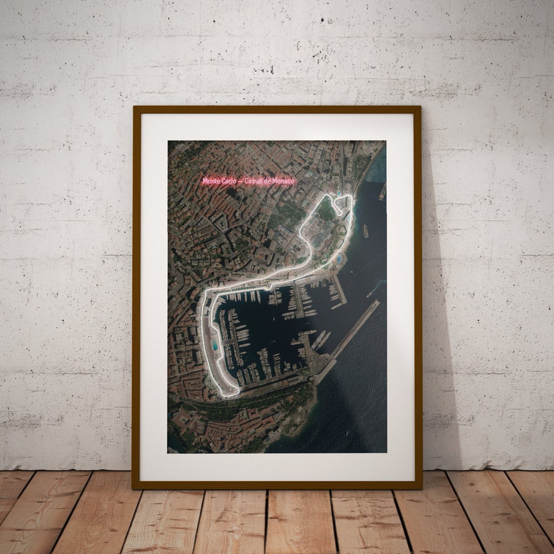 Circuit De Monaco — Racing Track Map Poster - Etsy