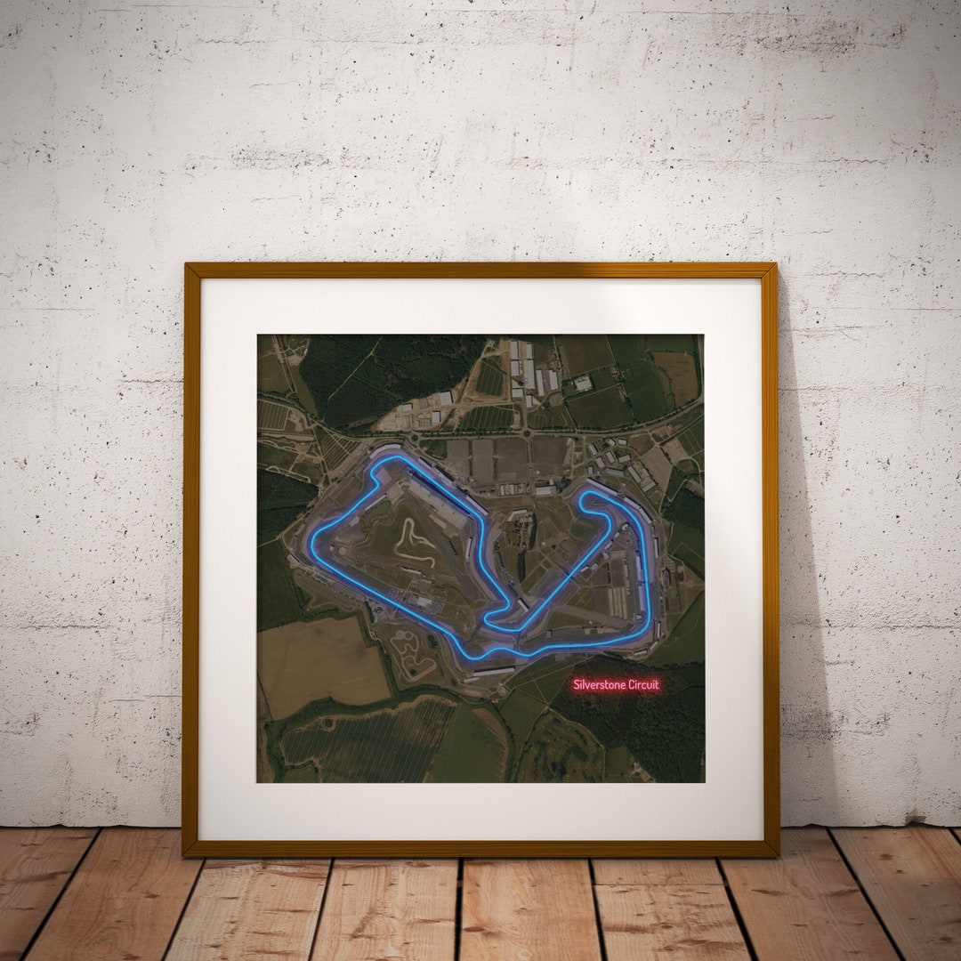 Silverstone Circuit — Racing Track Map Poster - Etsy