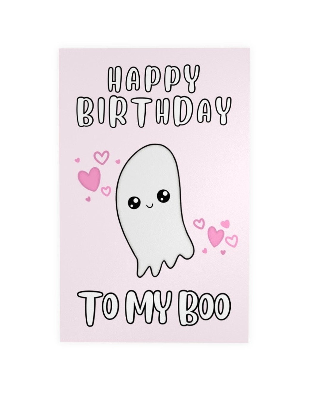 Happy Birthday BOO Card - Etsy