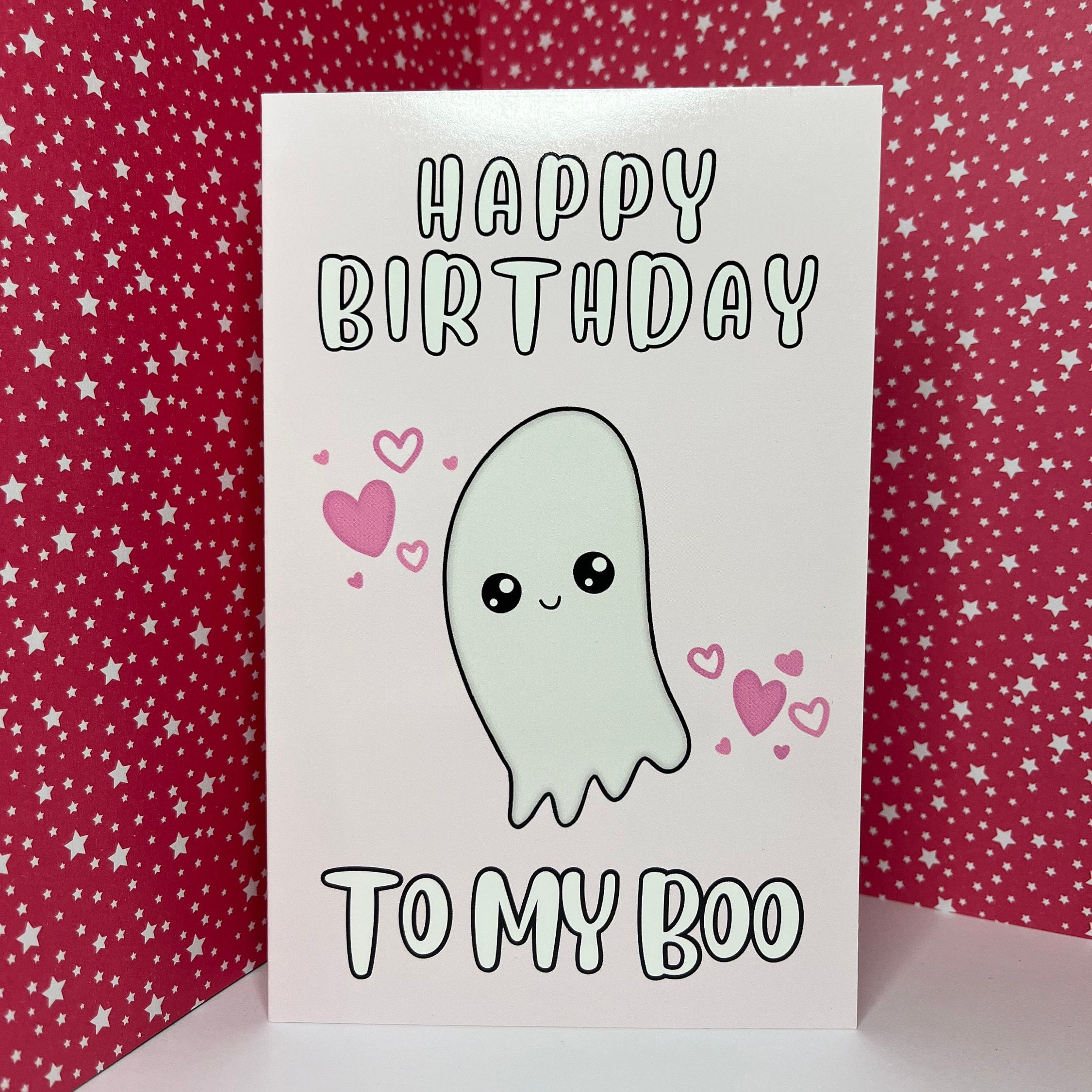 Happy Birthday BOO Card - Etsy