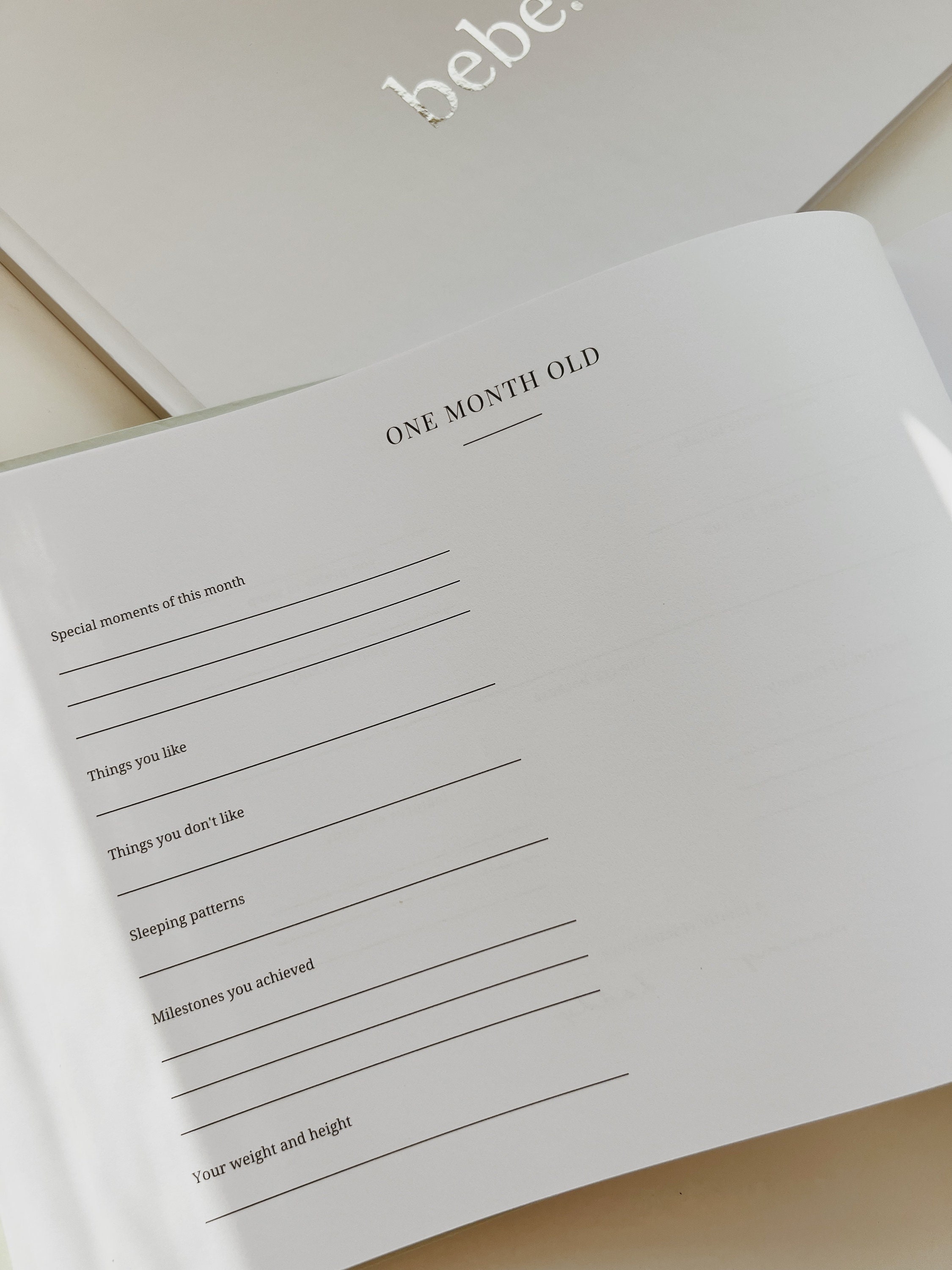 Baby Memory Book Your First Year Record Personalized Baby Book Journal ...