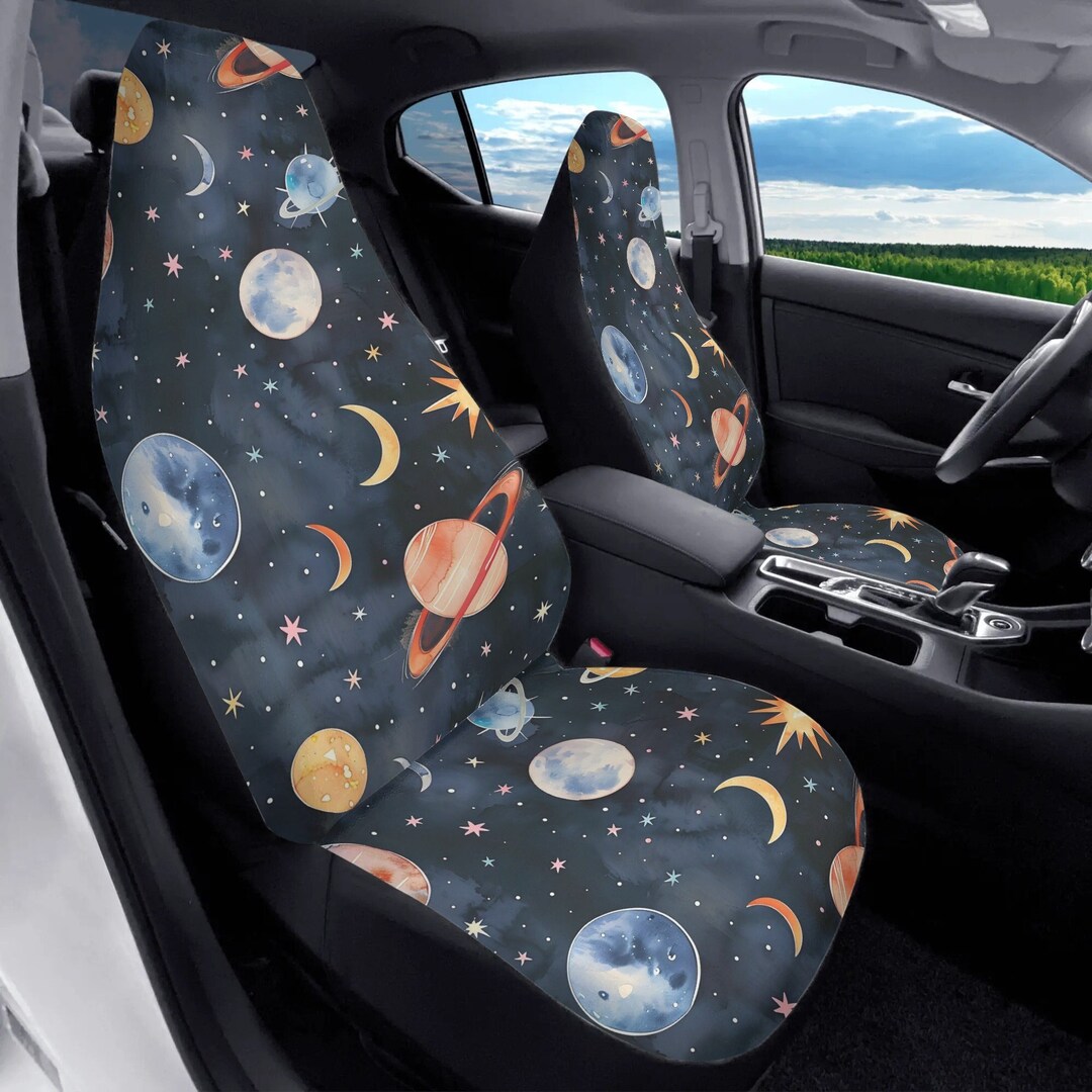 Starry Night Planets Sky Covers, Car Seat Cover for Women, Astro Seat ...