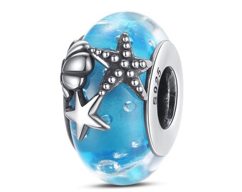 Sea Shell Clam Conch Star Fish Charm Bracelet Compatible Pandora Comp ...
