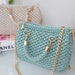 Women's Woven Tote Bag, Classy Bag for Events, Crochet Shoulder Purse ...
