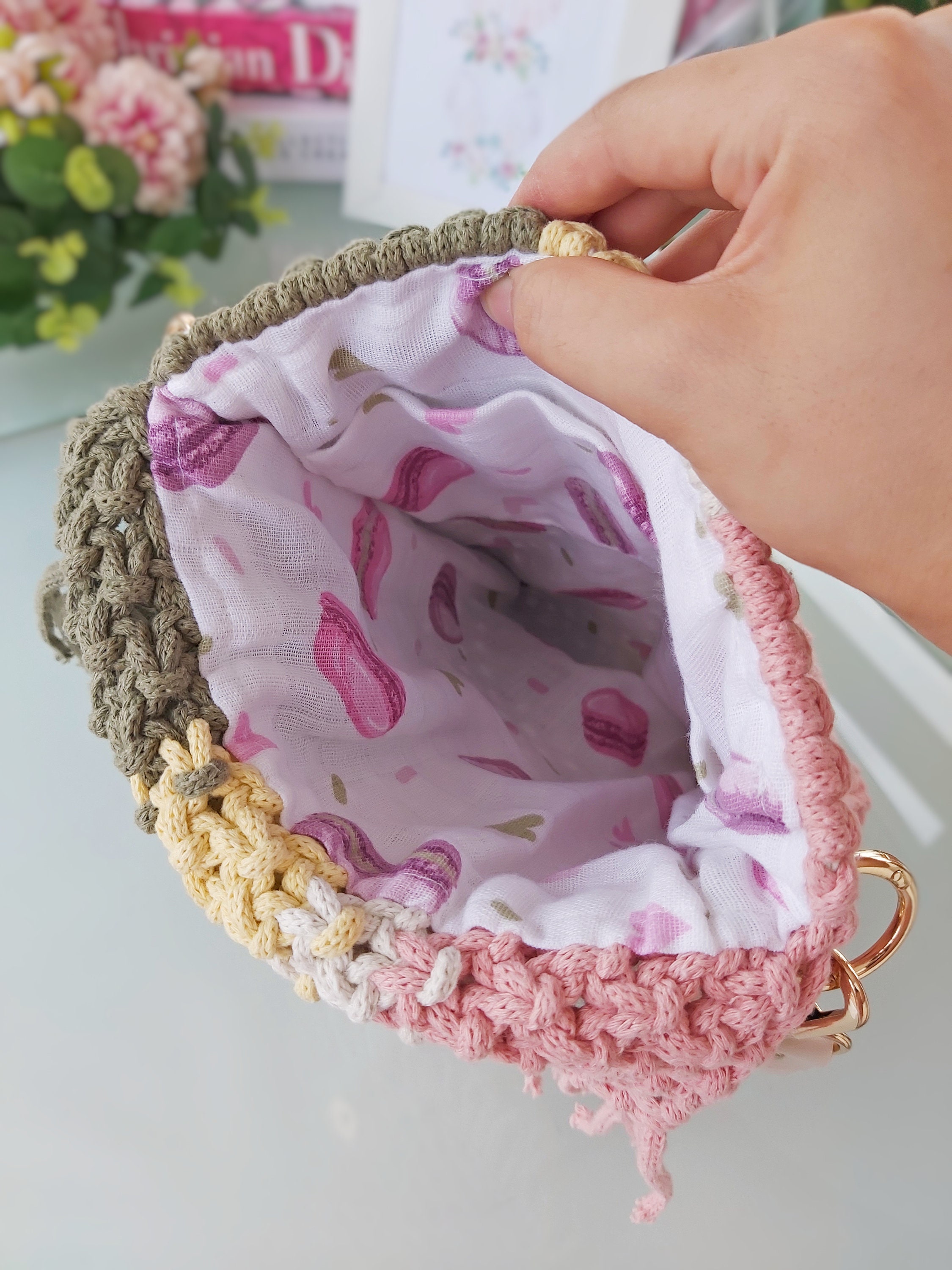 Macrame iPad Sleeve, Boho Style MacBook Pro Bag, Slim Shoulder Tablet ...