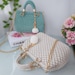 Women's Woven Tote Bag, Classy Bag for Events, Crochet Shoulder Purse ...