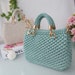 Women's Woven Tote Bag, Classy Bag for Events, Crochet Shoulder Purse ...