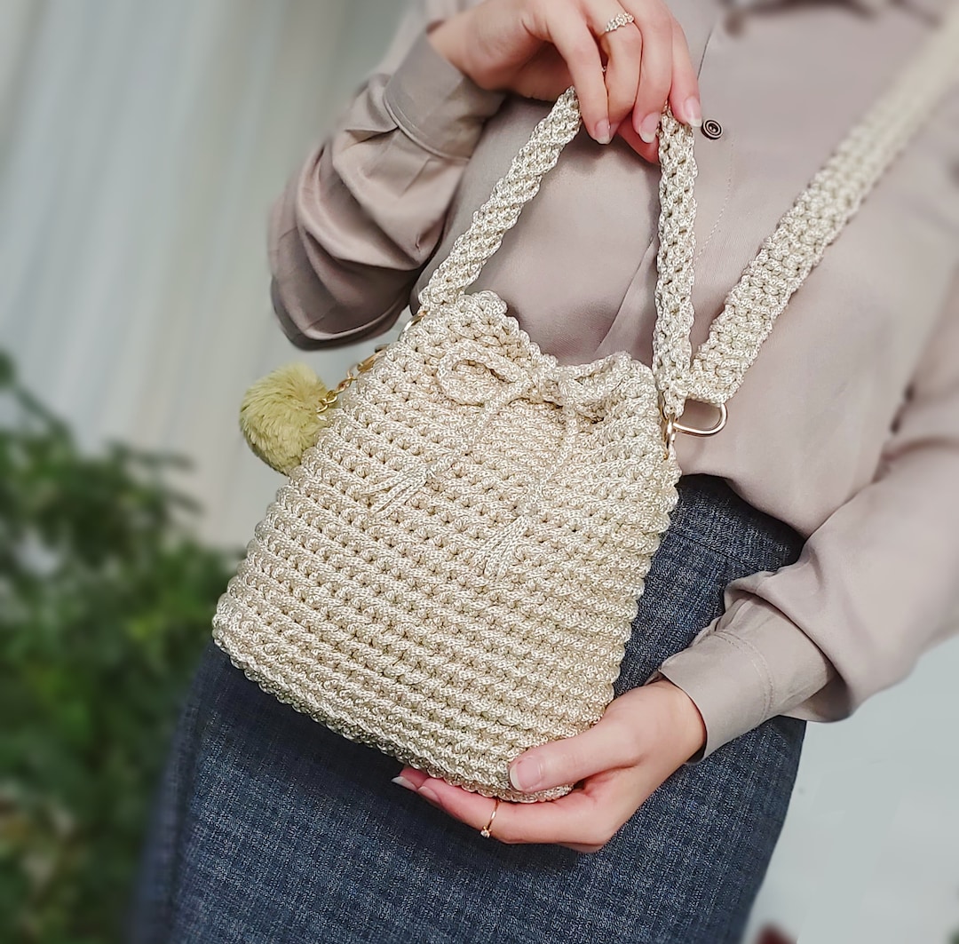 Shoulder & Crossbody Bucket Purse Bag for Women, Bucket Handbag for ...