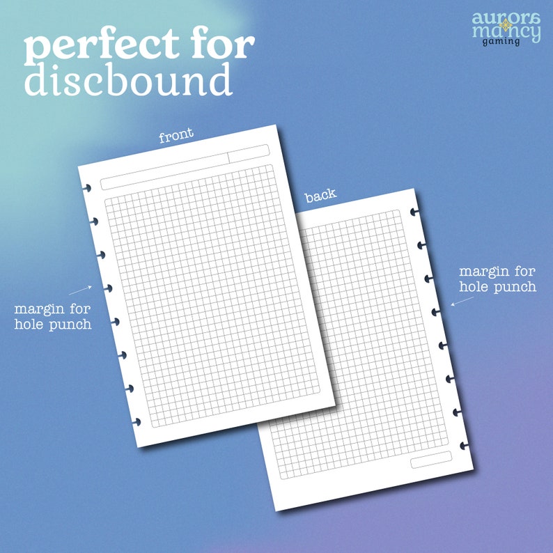 Printable Graph Paper | Digital Paper Template | A5 | Download PDF - Etsy