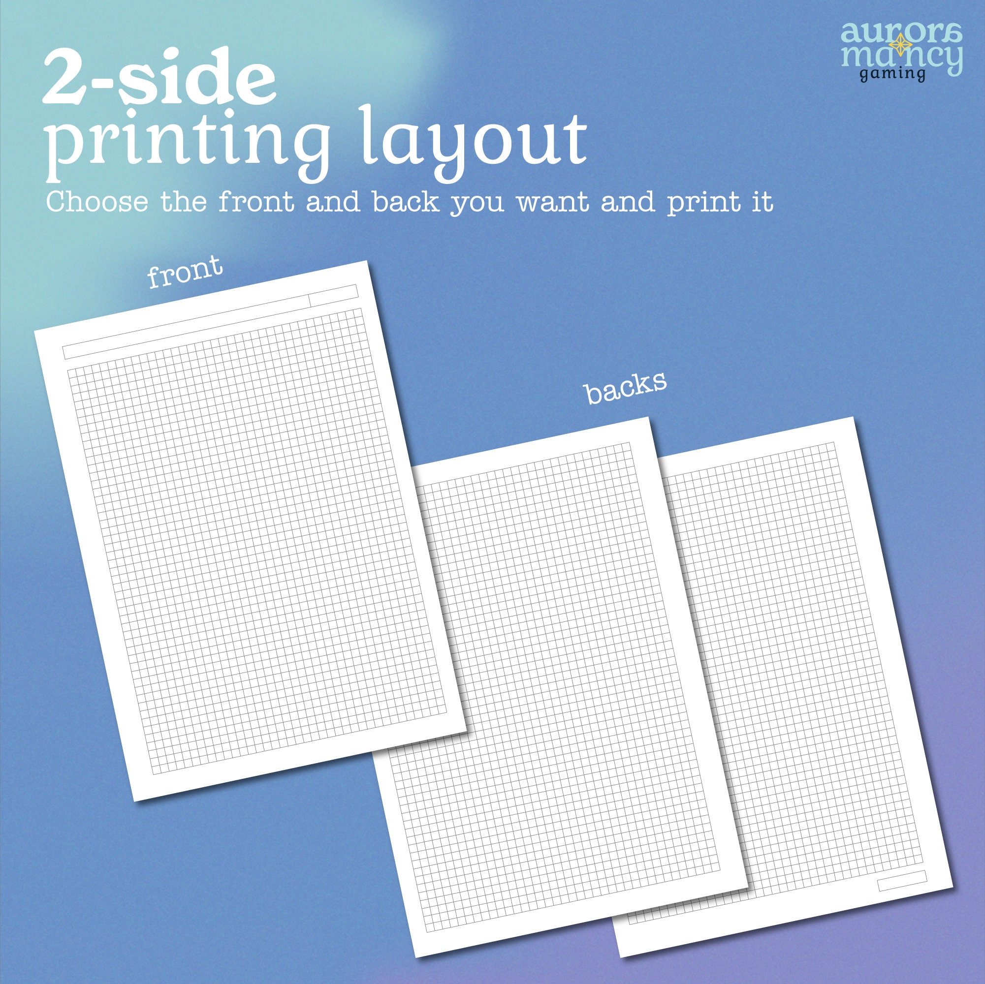 Printable Graph Paper Digital Paper Template A4 & A5 Download PDF - Etsy