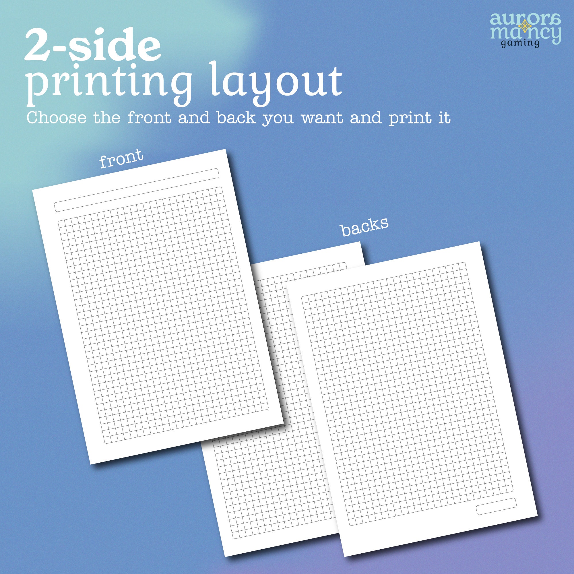 Printable Graph Paper | Digital Paper Template | A5 | Download PDF - Etsy
