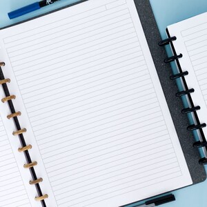 Printable Lined Paper Digital Paper Template A4 & A5 - Etsy