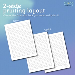 Printable Hex Grid Paper | Digital Paper Template | A5 | Download PDF ...