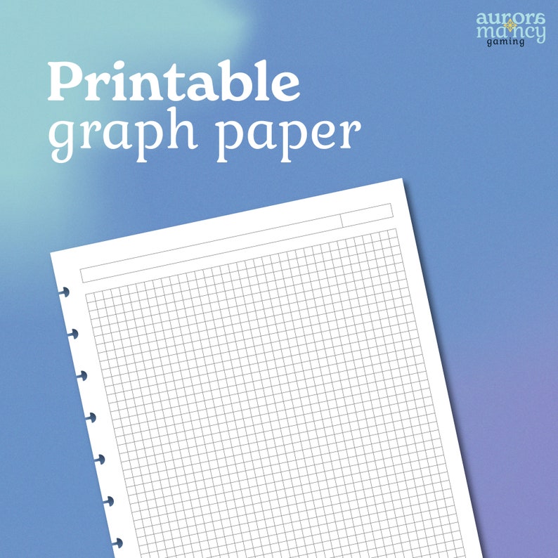 Printable Graph Paper Digital Paper Template A4 & A5 Download PDF - Etsy