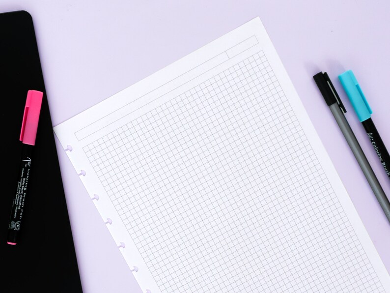 Printable Graph Paper Digital Paper Template A4 & A5 Download PDF - Etsy