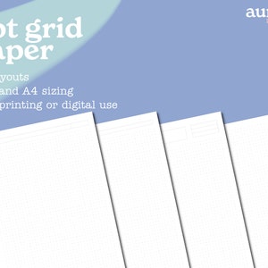 Printable Dot Grid Paper Digital Paper Template A4 & A5 - Etsy