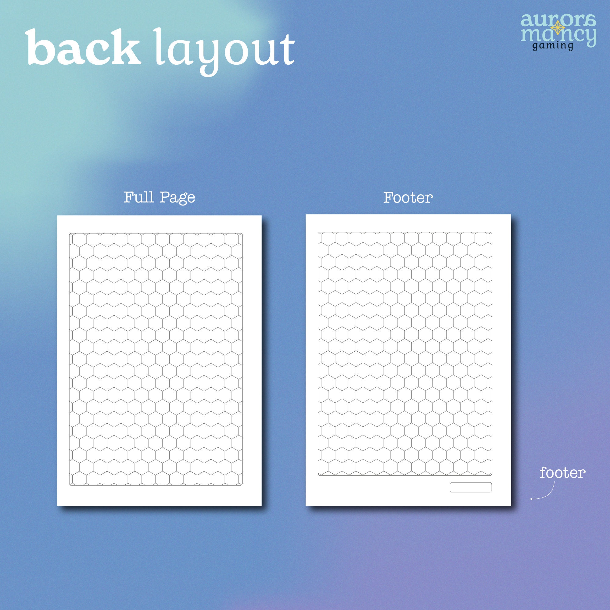 Printable Hex Grid Paper | Digital Paper Template | A5 | Download PDF ...