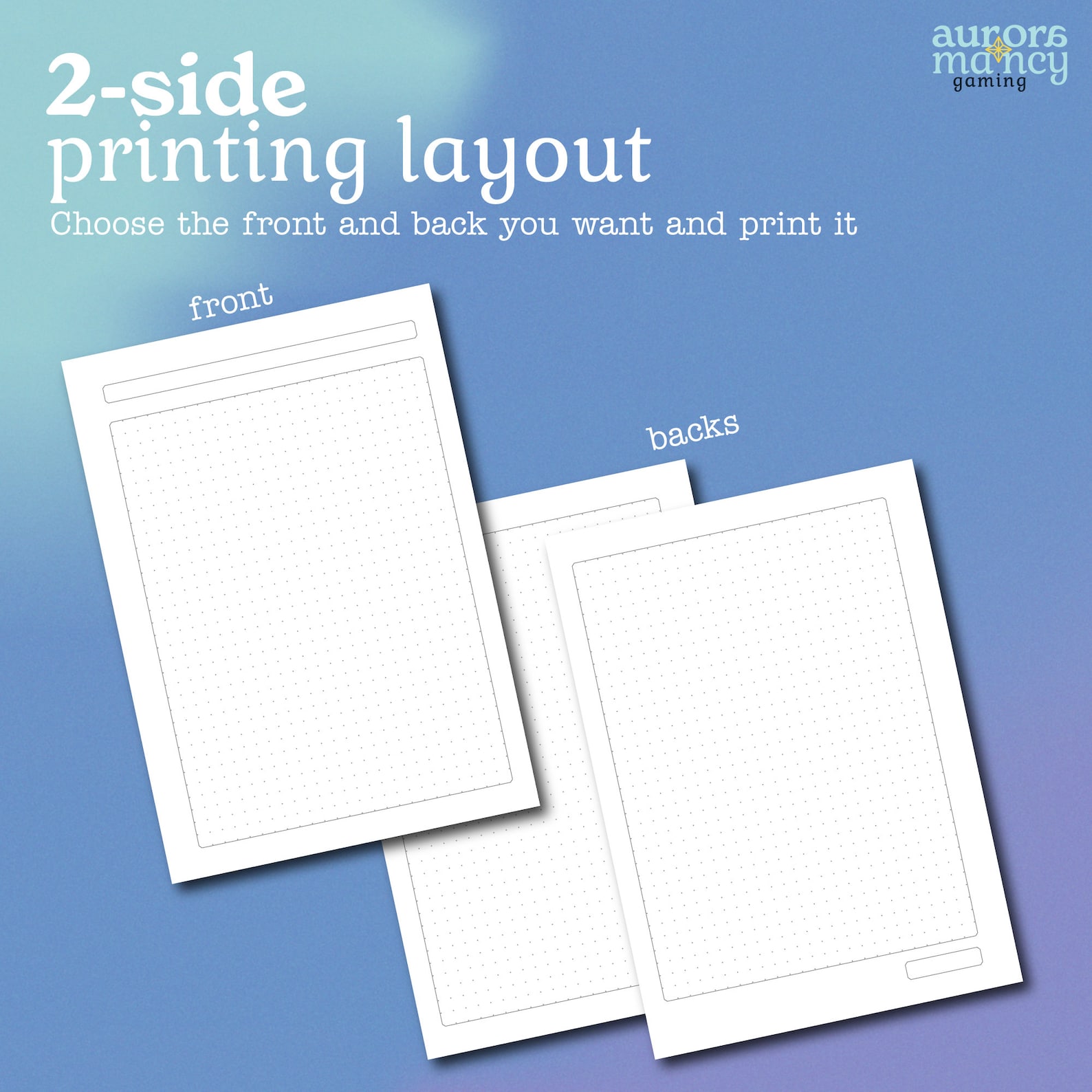 Printable Dot Grid Paper | Digital Paper Template | A5 | Download PDF ...