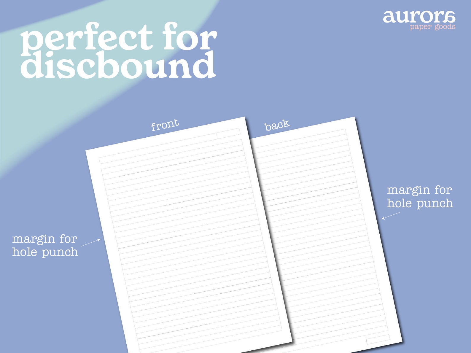 Printable Lined Paper Digital Paper Template A4 & A5 - Etsy