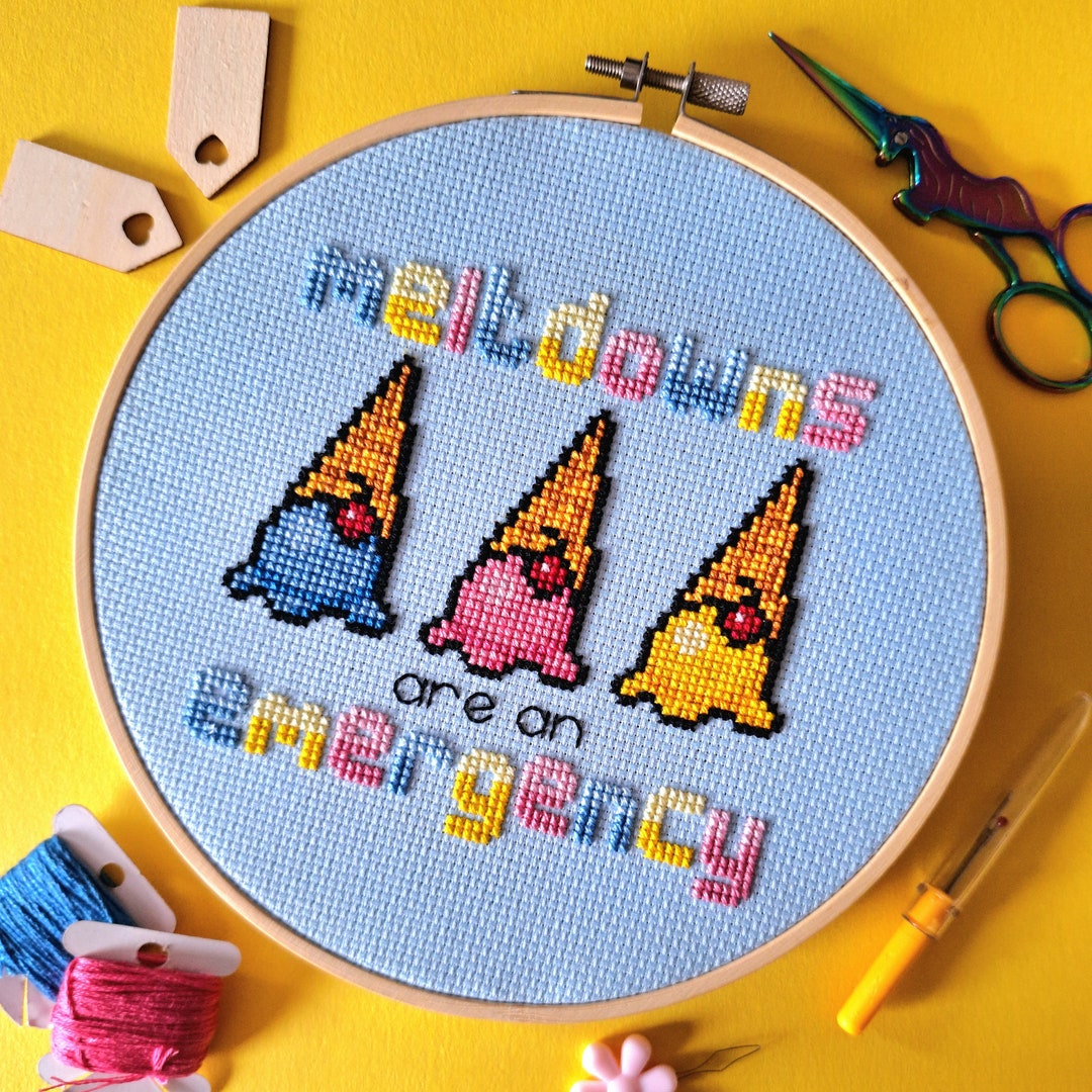 Meltdowns Are an Emergency Cross Stitch Pattern PDF autism, Autistic ...