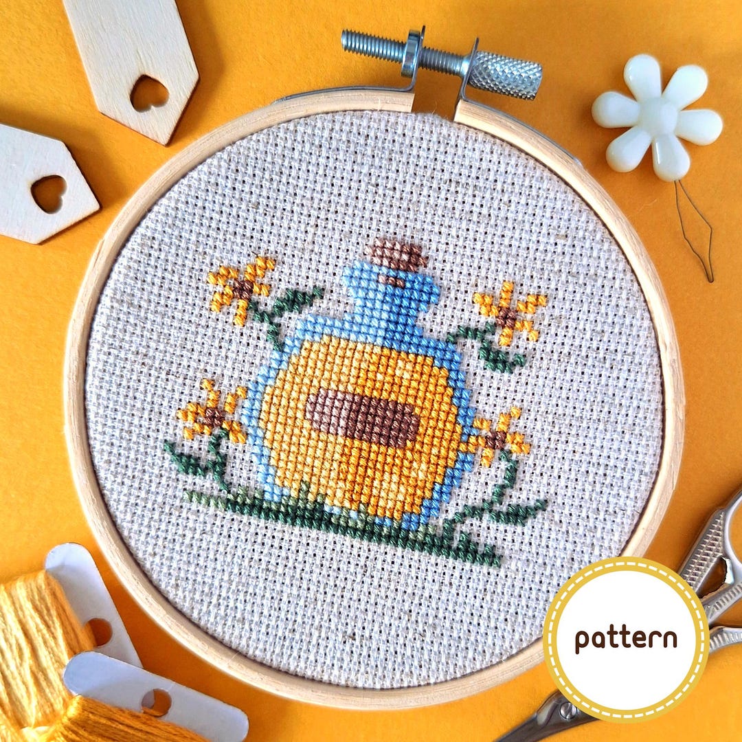 Potion of Pollination Cross Stitch Pattern PDF honey, Bees, Cute ...